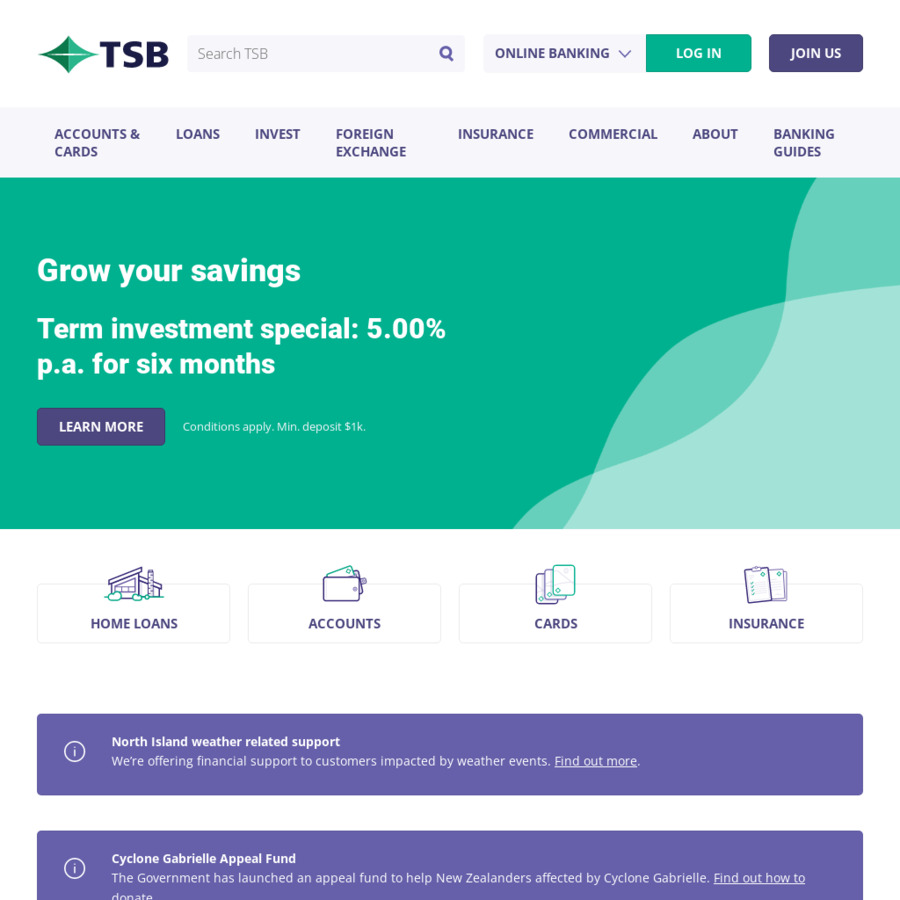 Cash Back Credit Card (TSB Bank/$1 Cash Back Per $70 Spend ...