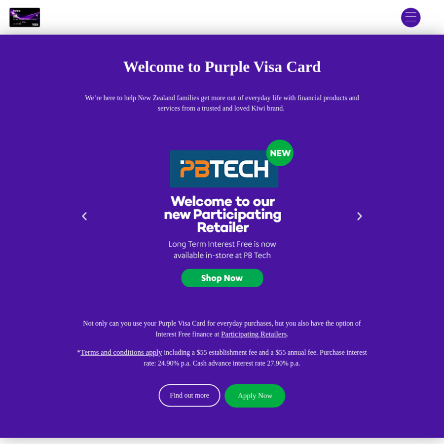 Purple Visa now Available at PB Tech - ChoiceCheapies Forums