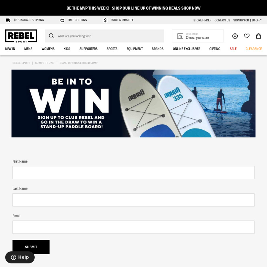 Subscribe to the Newsletter to be in to Win an Aquafi Stand Up ...