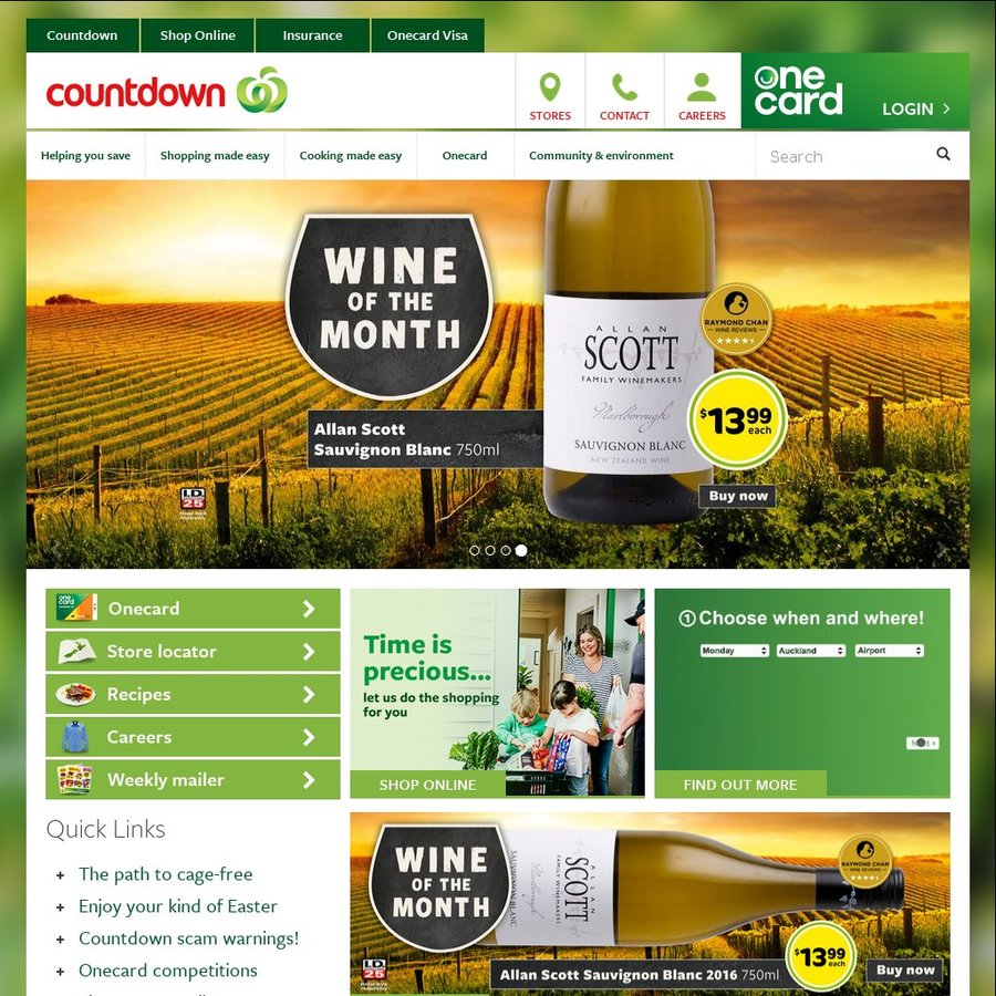 $10 off at Countdown Online (Spend $100 or more) - ChoiceCheapies