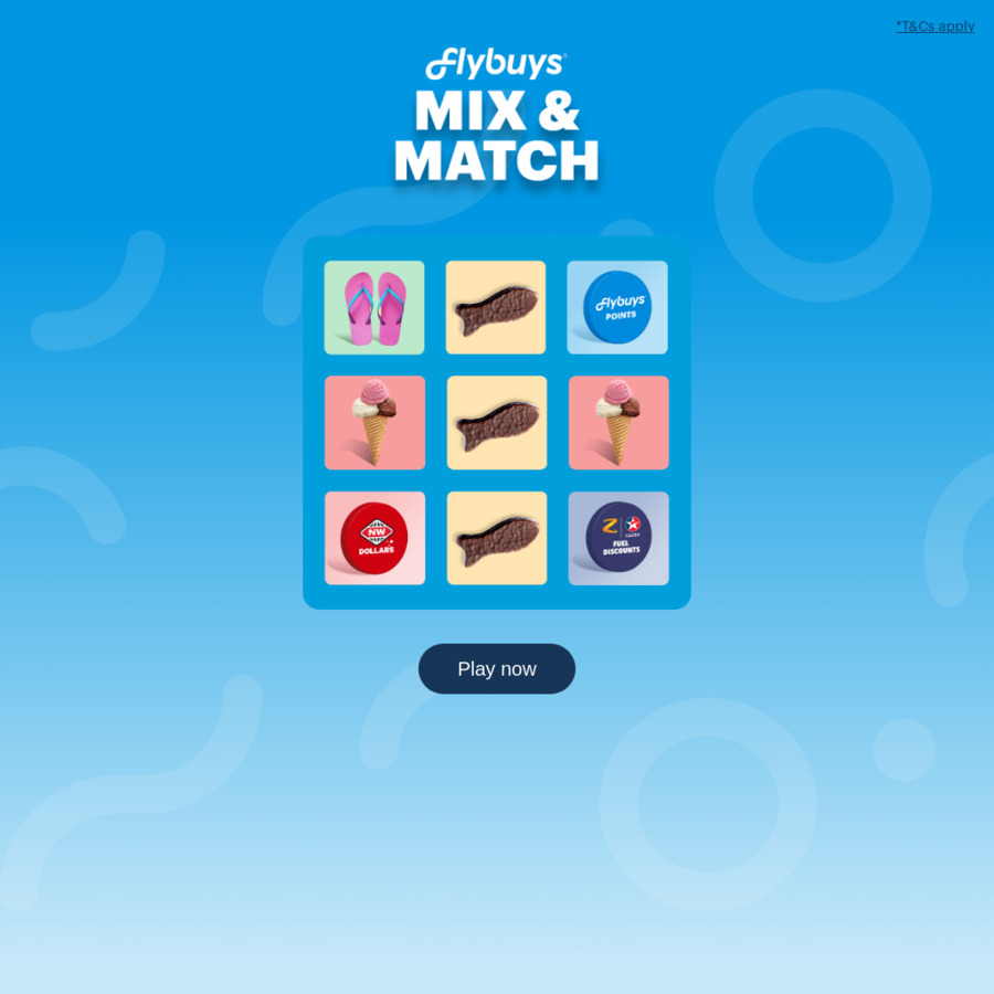 Play the Mix & Match Game to be in to Win 1 of 240 Prizes of 250 Bonus ...