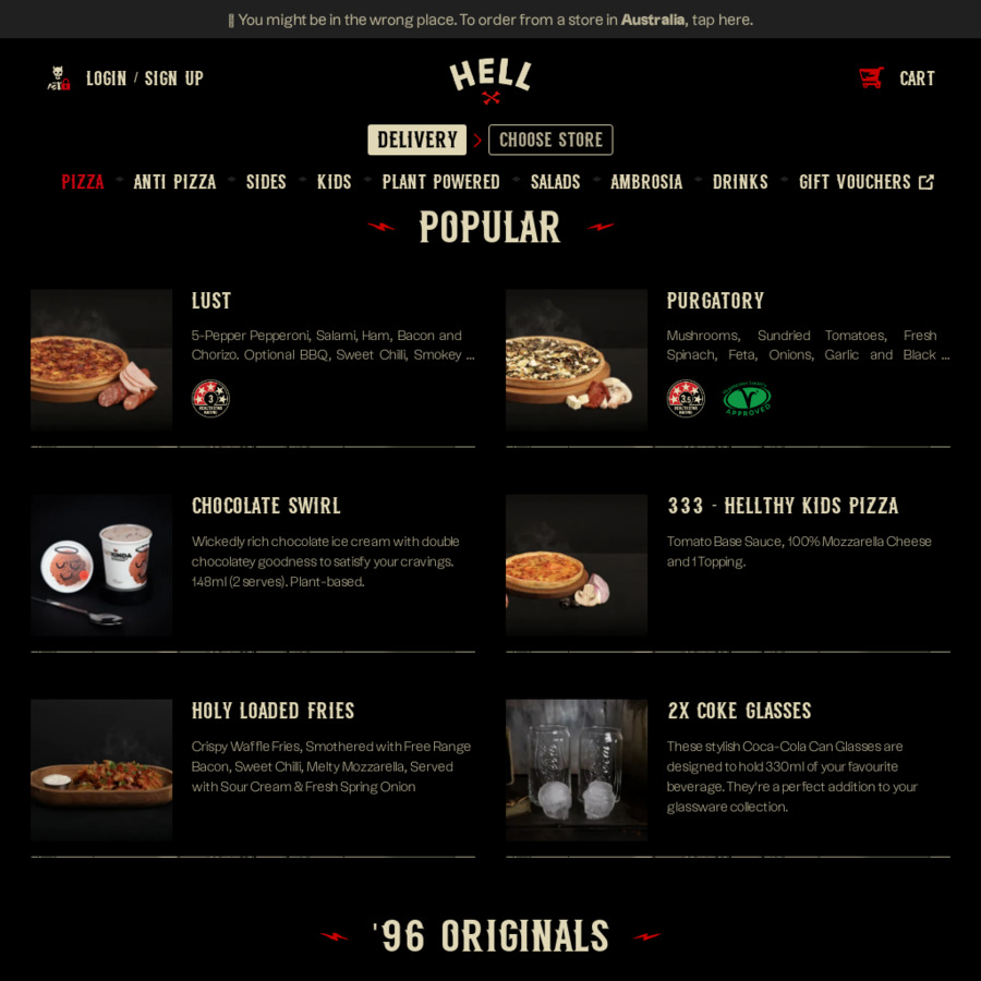 Free Delivery w/ $30 Spend, Wedges + 1.5l Drink w/ 2x Double Pizzas, Dessert w/ $25 Spend @ Hell ...