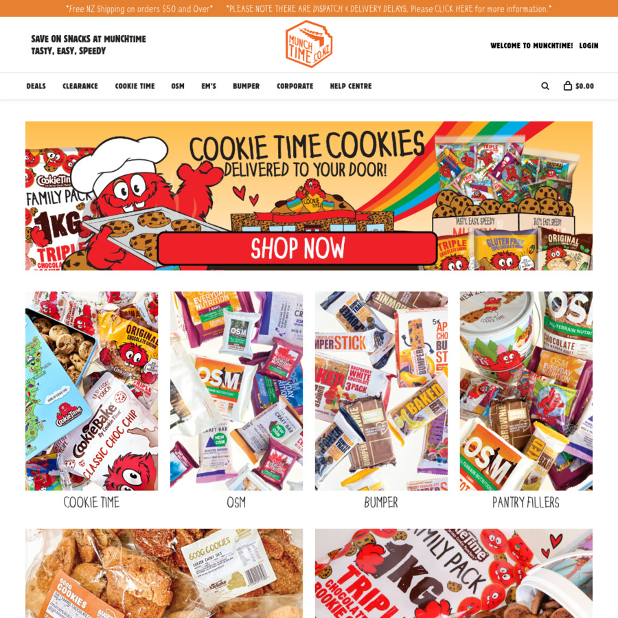 Free Shipping @ MunchTime - ChoiceCheapies