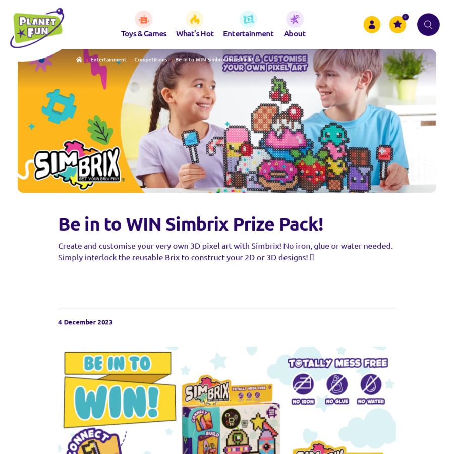 Win a Simbrix Prize Pack @ Planet Fun - ChoiceCheapies Competitions