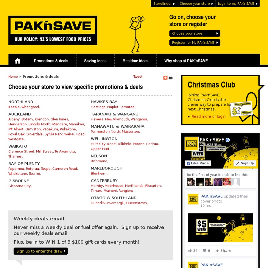 $5 Week - PAK'nSAVE (South Island Stores) - ChoiceCheapies