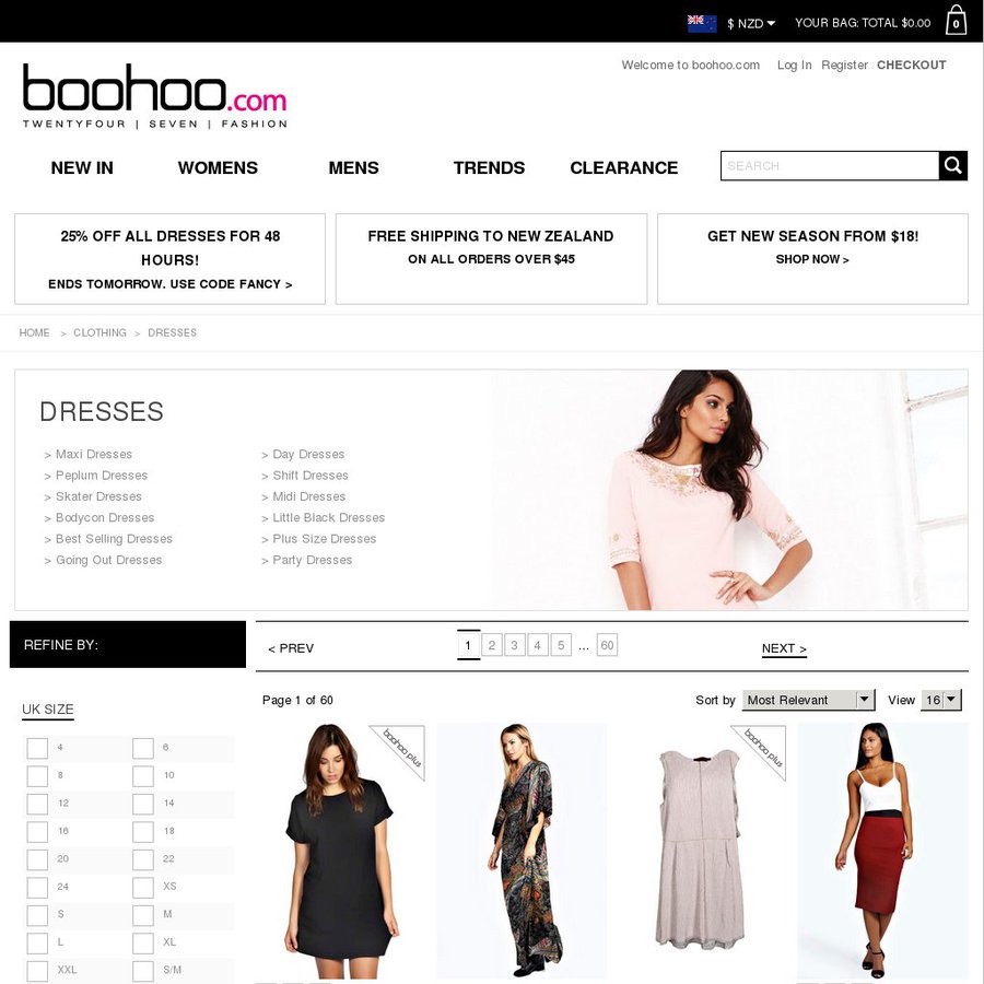 Boohoo.com 25% off All Dresses from $13.50 after Promo Code ...