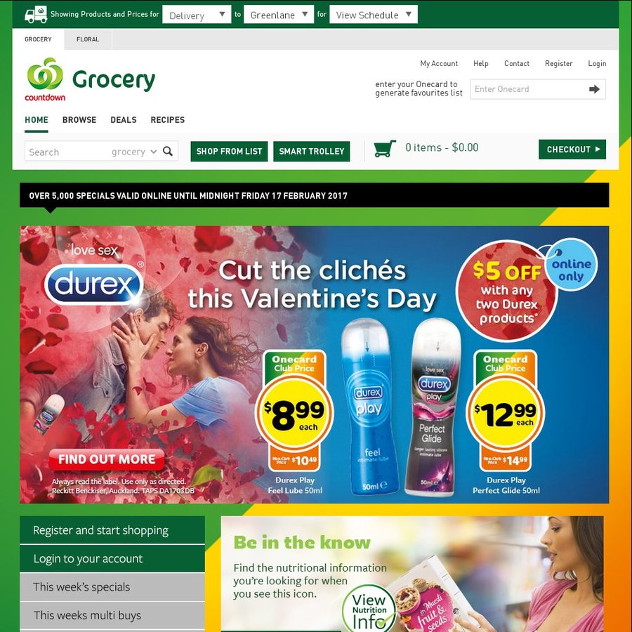Countdown $5 off Online Orders - ChoiceCheapies