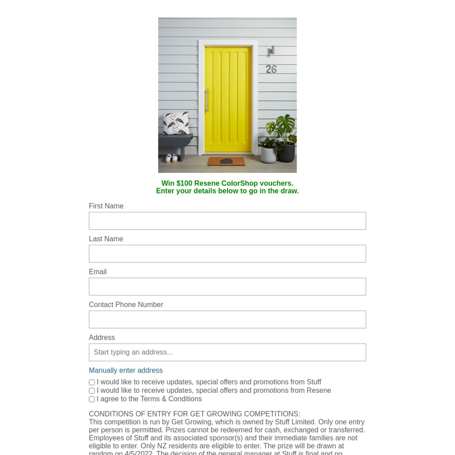 Win 1 of 5 $100 Resene ColorShop vouchers @ Stuff NZ - ChoiceCheapies ...