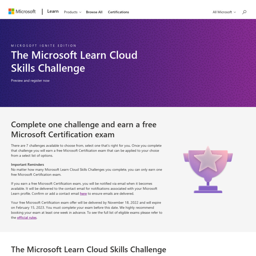 Free Microsoft Certification Exam for Completing a Microsoft Learn ...