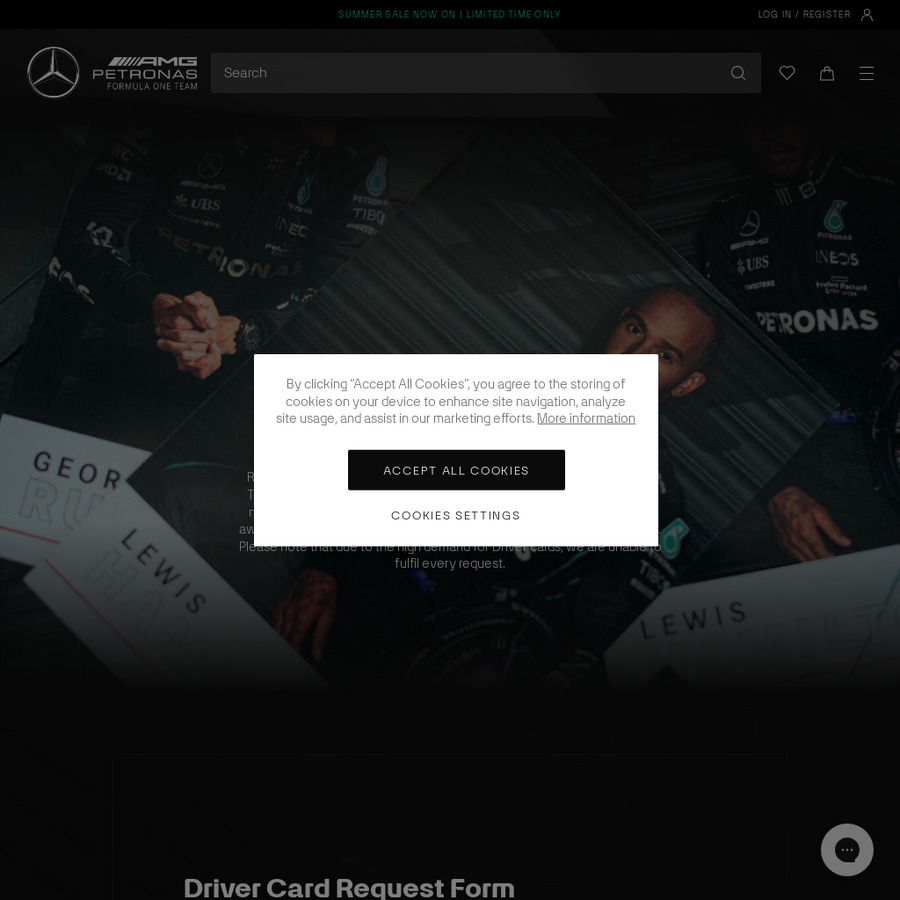 Free 2024 Formula 1 Mercedes Autographed Driver Cards @ Mercedes-Benz ...