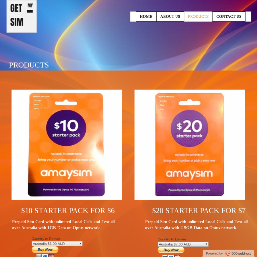 Australian Amaysim Sim Starter Pack: A $10 Sim for A $10; A $20 Sim for ...