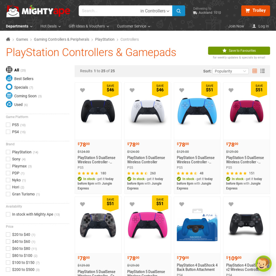 PS5 DualSense Wireless Controller (Starlight Blue, Cosmic Red + More ...