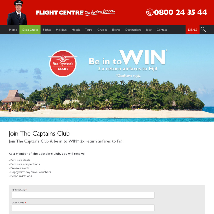 Win 2 Return Airfares to Fiji Worth up to $1,200 from Flight Centre ...