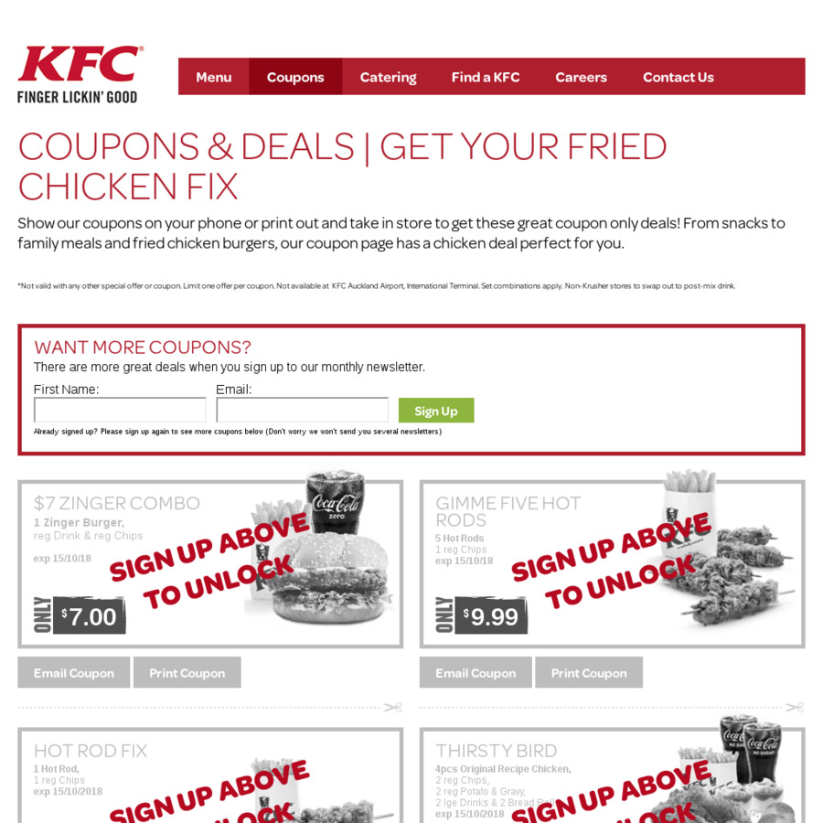 $7 Zinger Combo @ KFC - ChoiceCheapies
