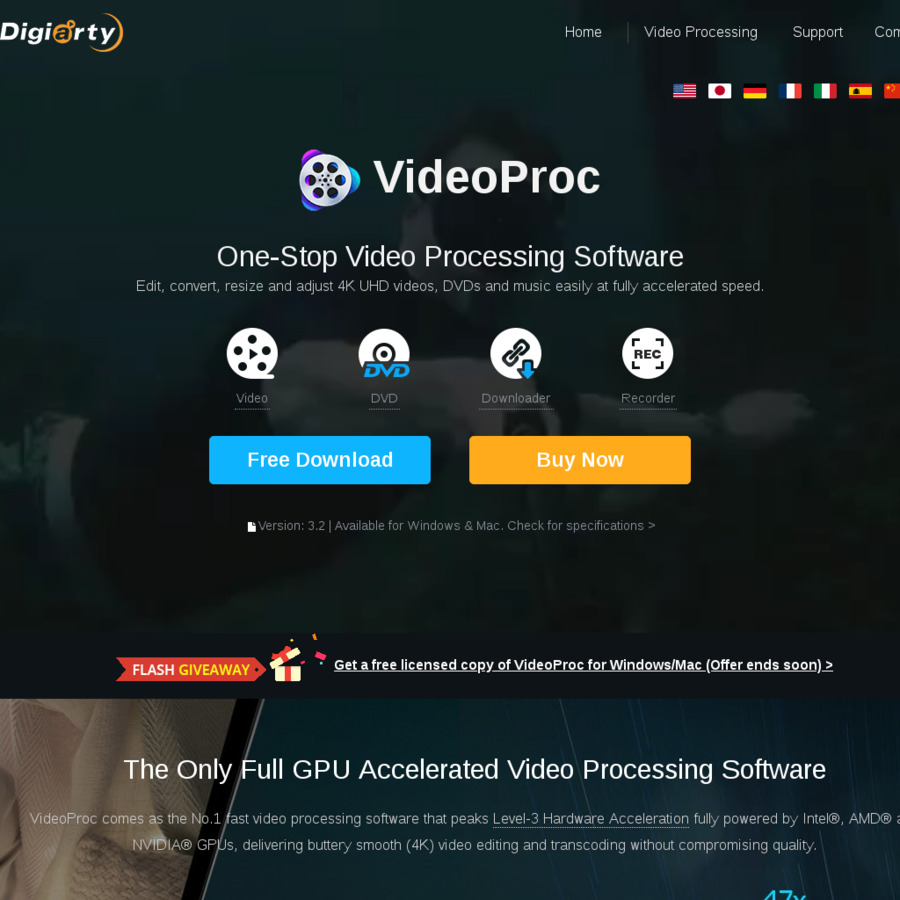 [PC, MAC] Free Get VideoProc V3.2 Full License (Worth $78.90 USD ...