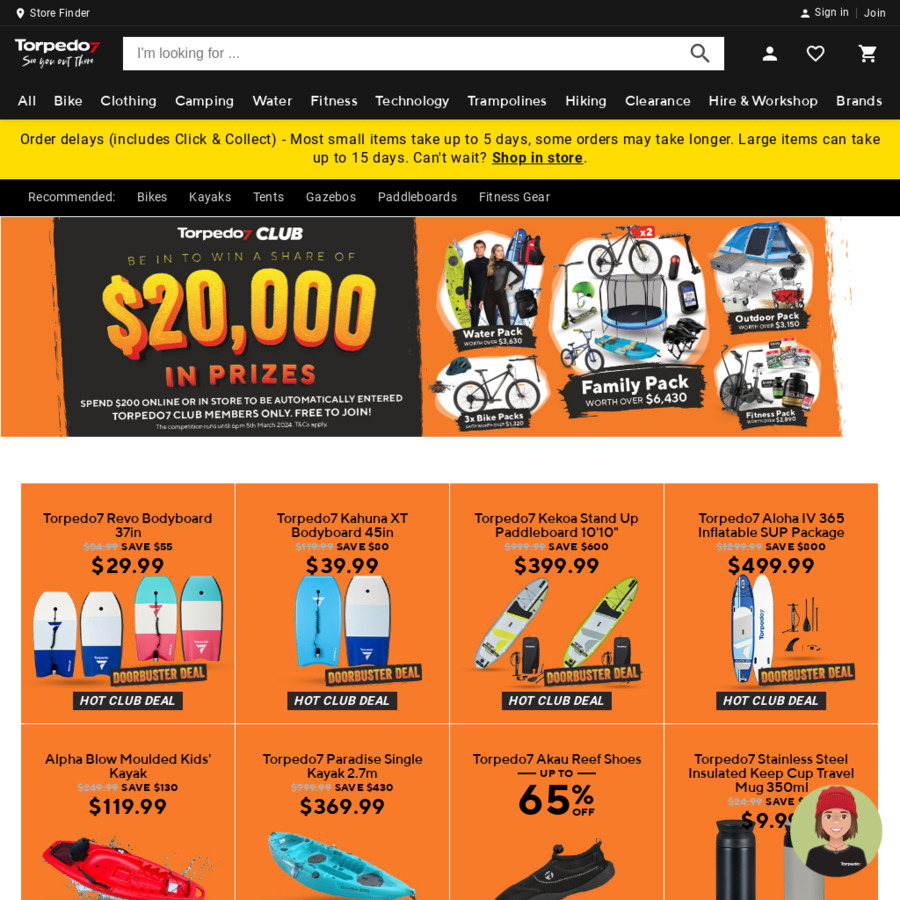 Win a Share of $20,000 in Prizes @ Torpedo7 - ChoiceCheapies Competitions