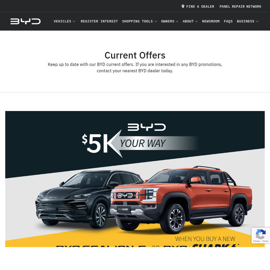 BYD Auto: $5,000 Off - Dolphin from $35,000 (Expired), Shark 6 $65,000 ...