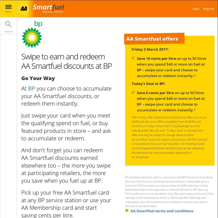 Save 10c/Litre on Fuel at BP (Min Spend $40) Friday 3 March @ AA ...