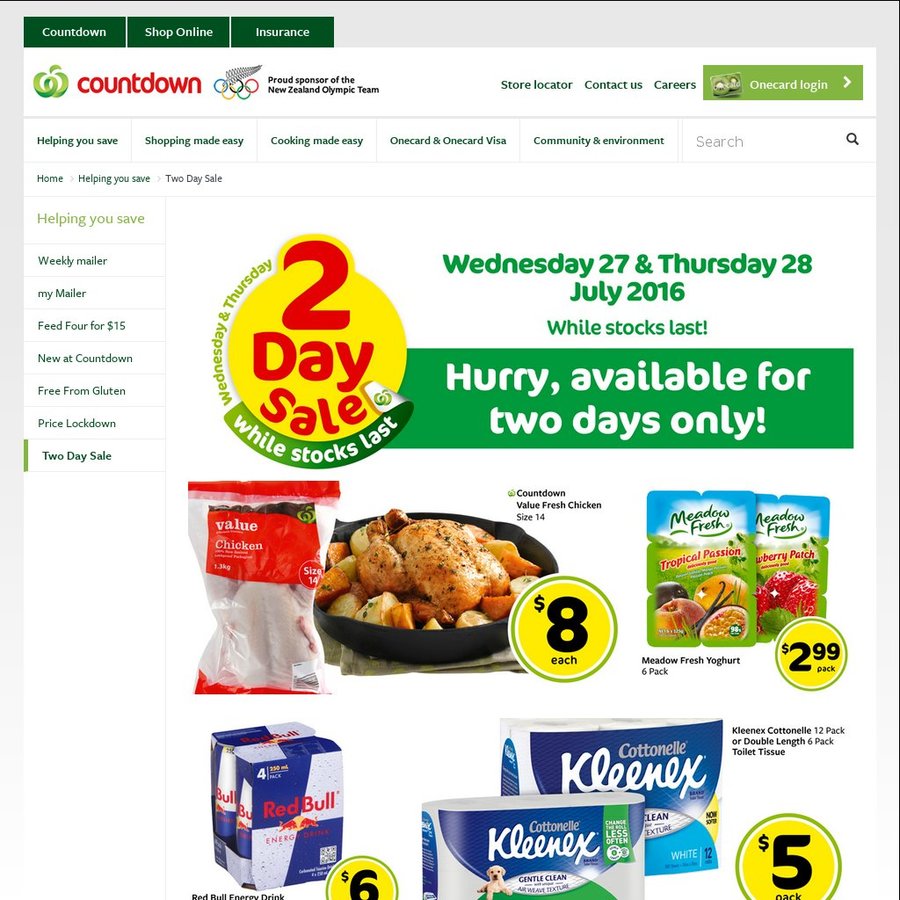 Countdown 2 Day Sale: Hansells Soup Mix 180g $1, Duke's Mayonnaise 880g ...