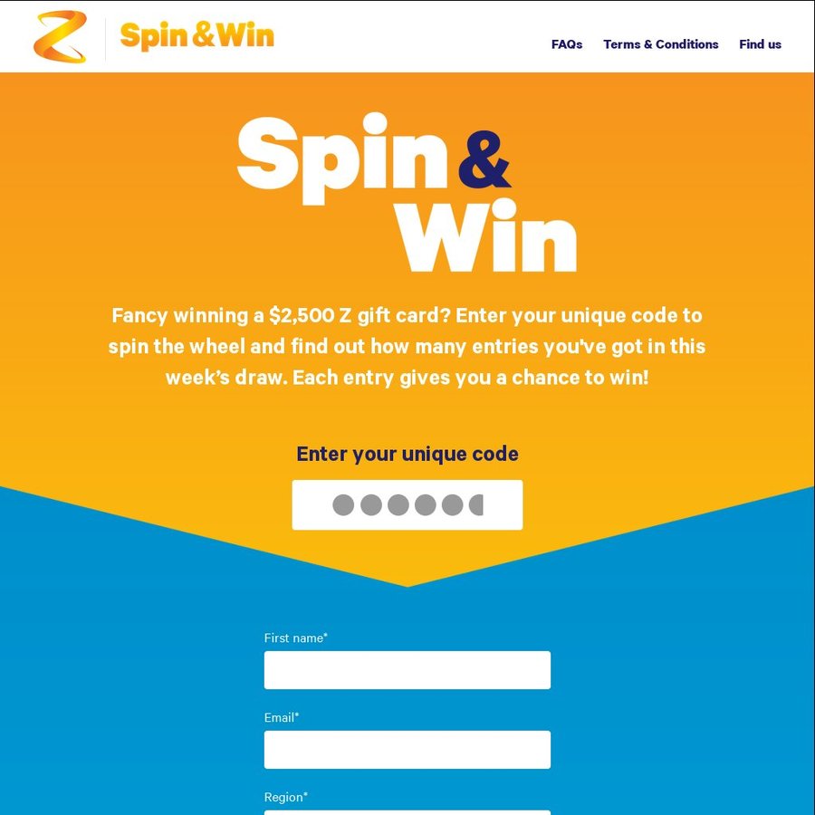 Win a $2,500 Z Gift Card from Z [Purchase Required] - ChoiceCheapies ...