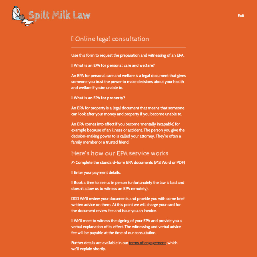 Create an Enduring Power of Attorney from $120 @ Spilt Milk Law ...