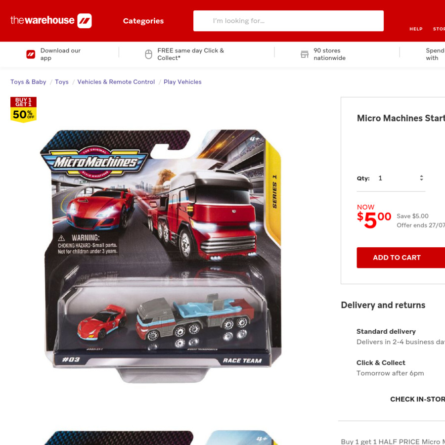 Micro Machines Starter Pack Two for $6.75 (Normally $10 Each) @ The ...