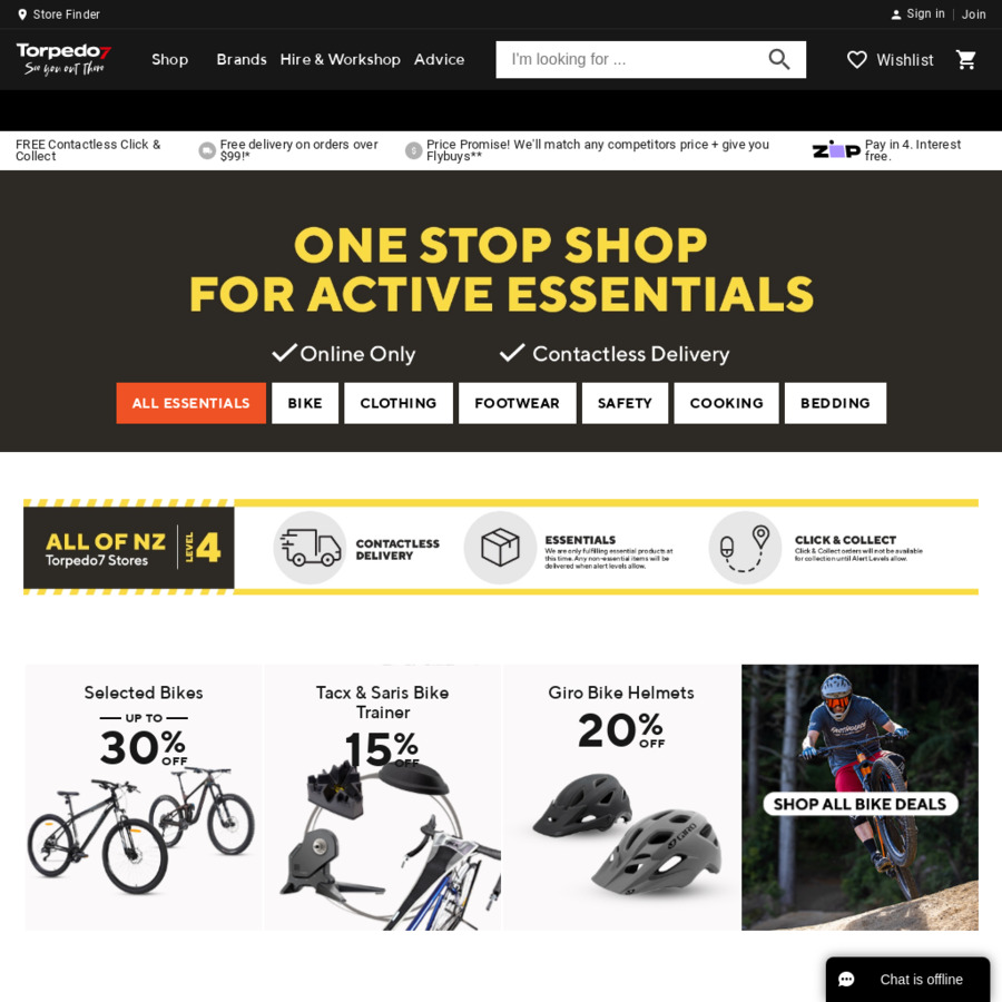 Free Delivery of Standard Sized Items @ Torpedo7 - ChoiceCheapies