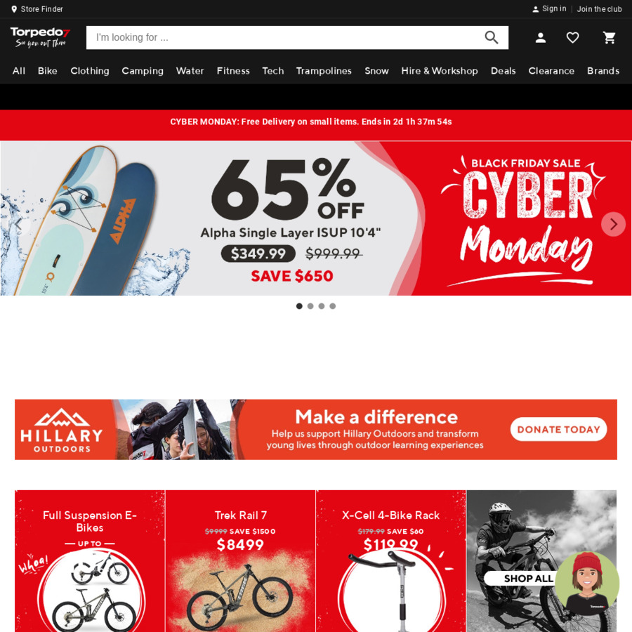 Free Delivery on Small Items @ Torpedo7 - ChoiceCheapies