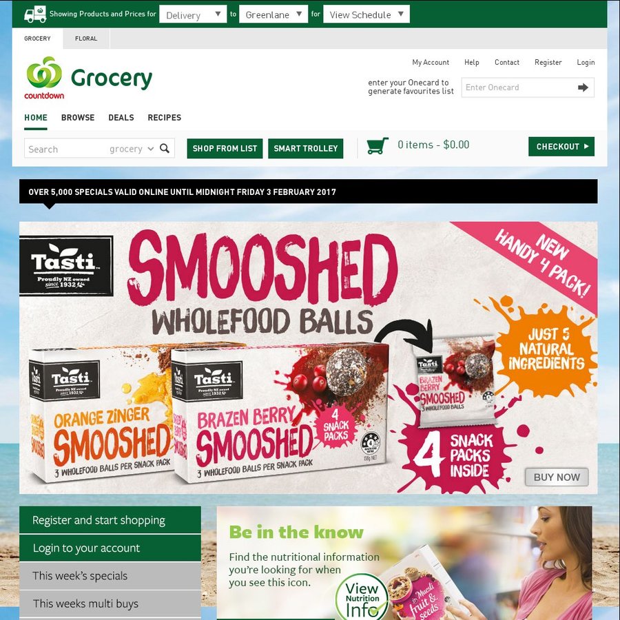 Half Price Delivery @ Countdown - ChoiceCheapies