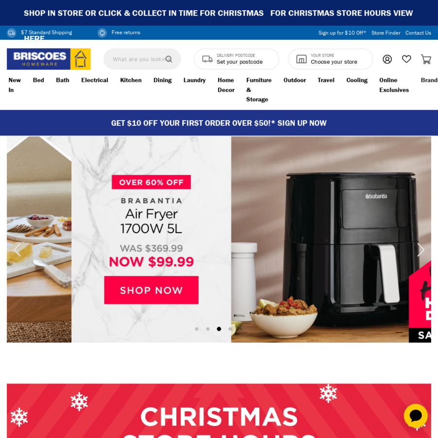 Extra $10 off (Minimum $30 Purchase) @ Briscoes - ChoiceCheapies