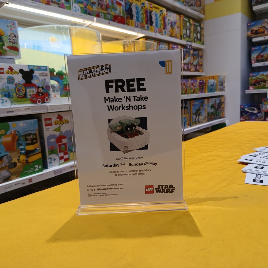 Free LEGO Make and Take Workshop (LEGO Star Wars Grogu) May 3-4 2025 ...