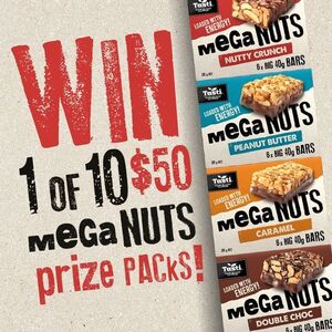 Win 1 of 10 $50 Tasti Meganuts Prize Packs from Tasti - ChoiceCheapies ...