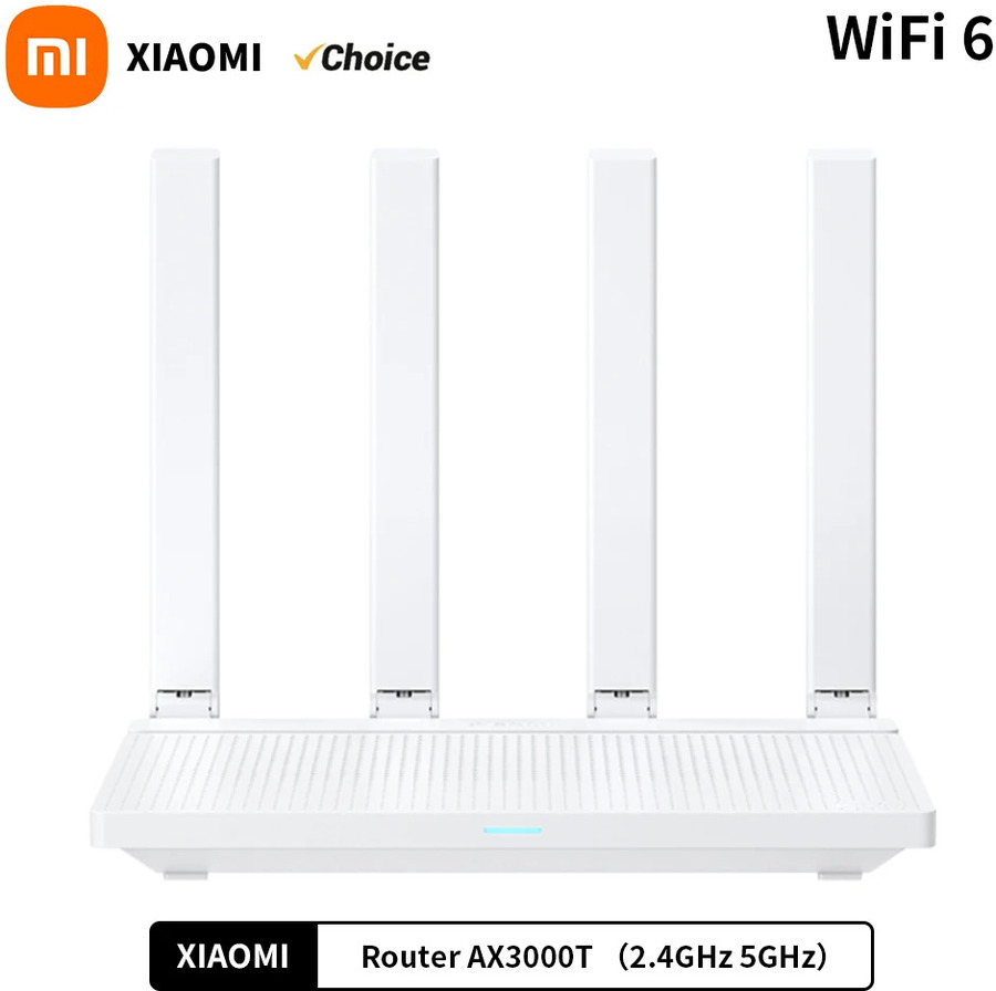 Xiaomi AX3000T WiFi6 Router (EU Plug) US$38.03 (~NZ$67.95) Delivered ...