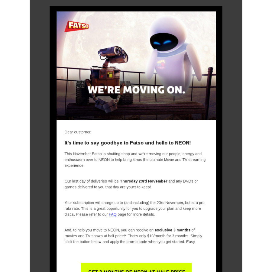 Fatso- Any DVD or Games Delivered on 23rd November You Can Keep ...