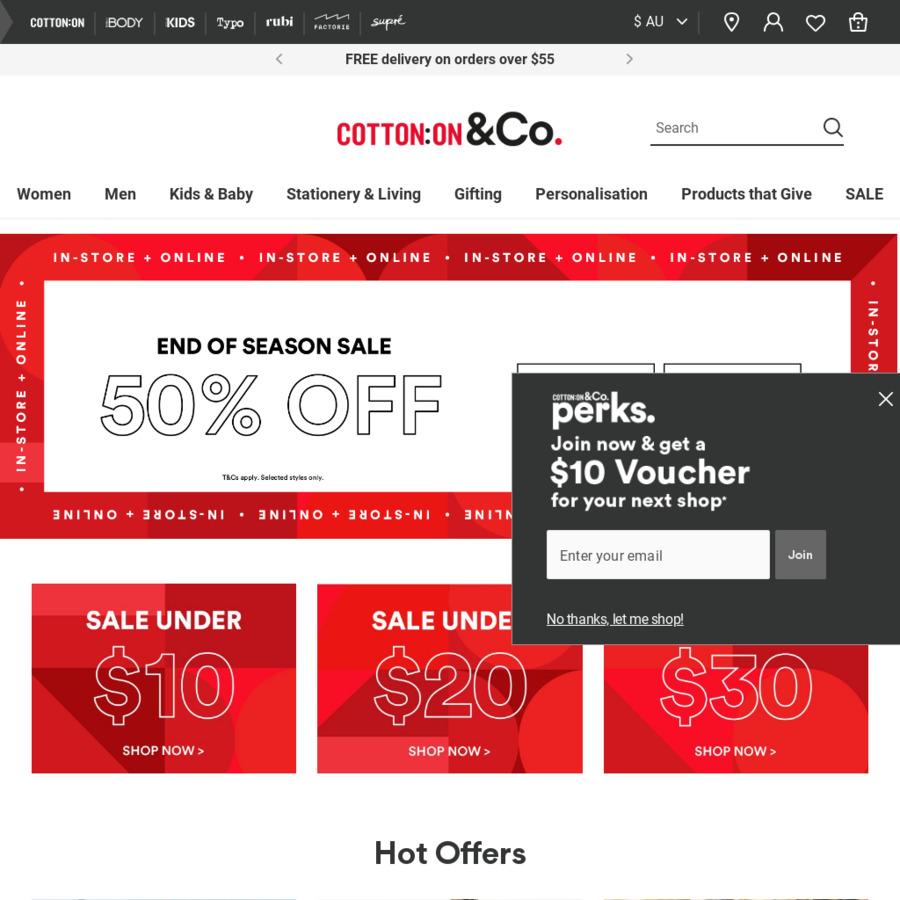 Free Shipping 24 Hr Early Access @ Cotton On (CottonOn & Co Perks ...