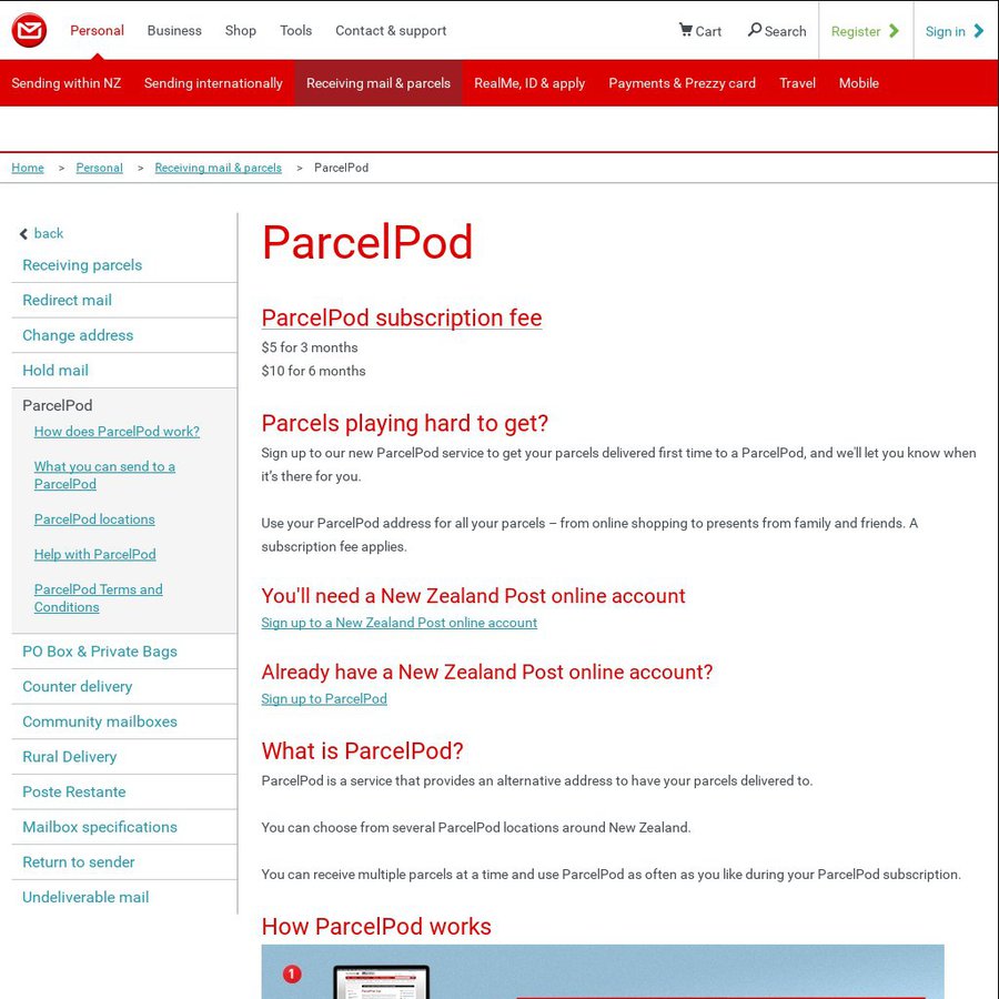 6 Months Free NZ Post ParcelPod Subscription (Normally $10) - AKLD and ...