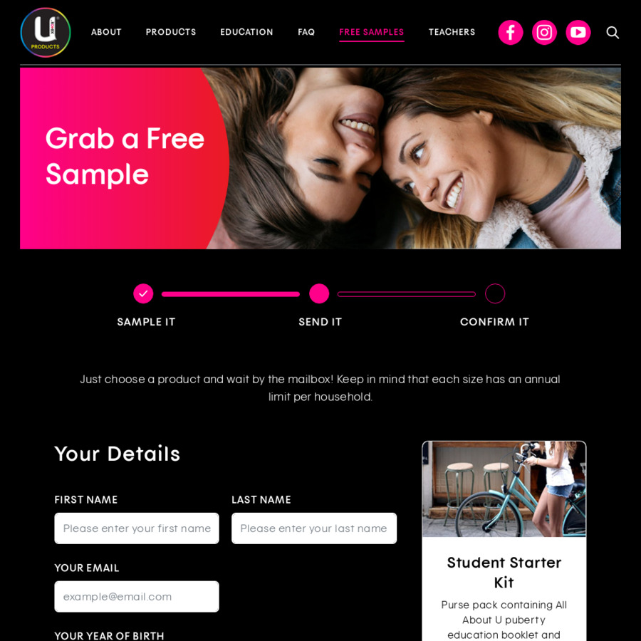 Free Period Starter Kit from U by Kotex - ChoiceCheapies