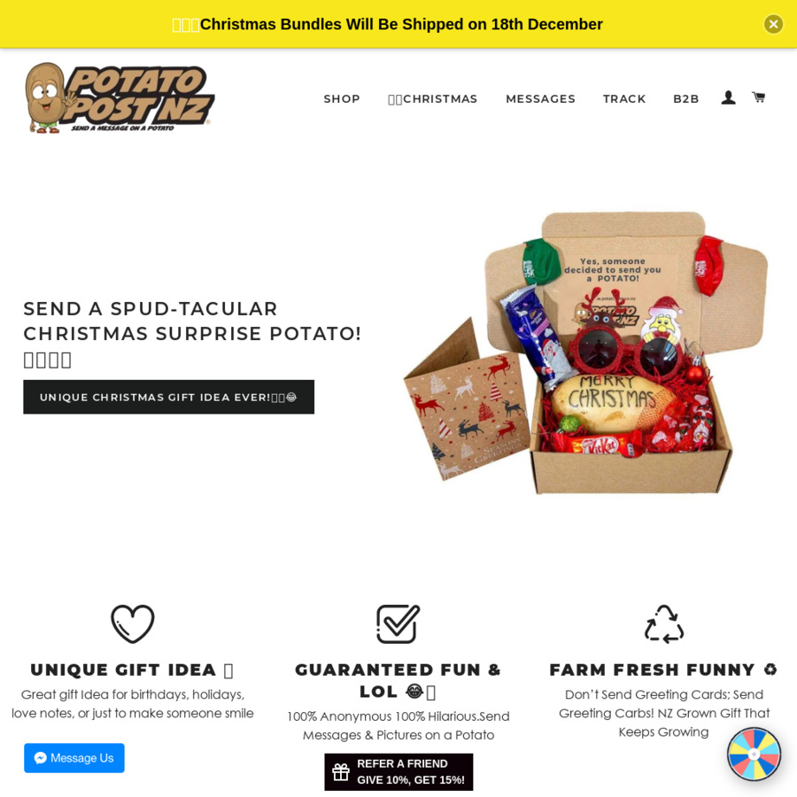 10% off Christmas Bundles @ Potato Post - ChoiceCheapies