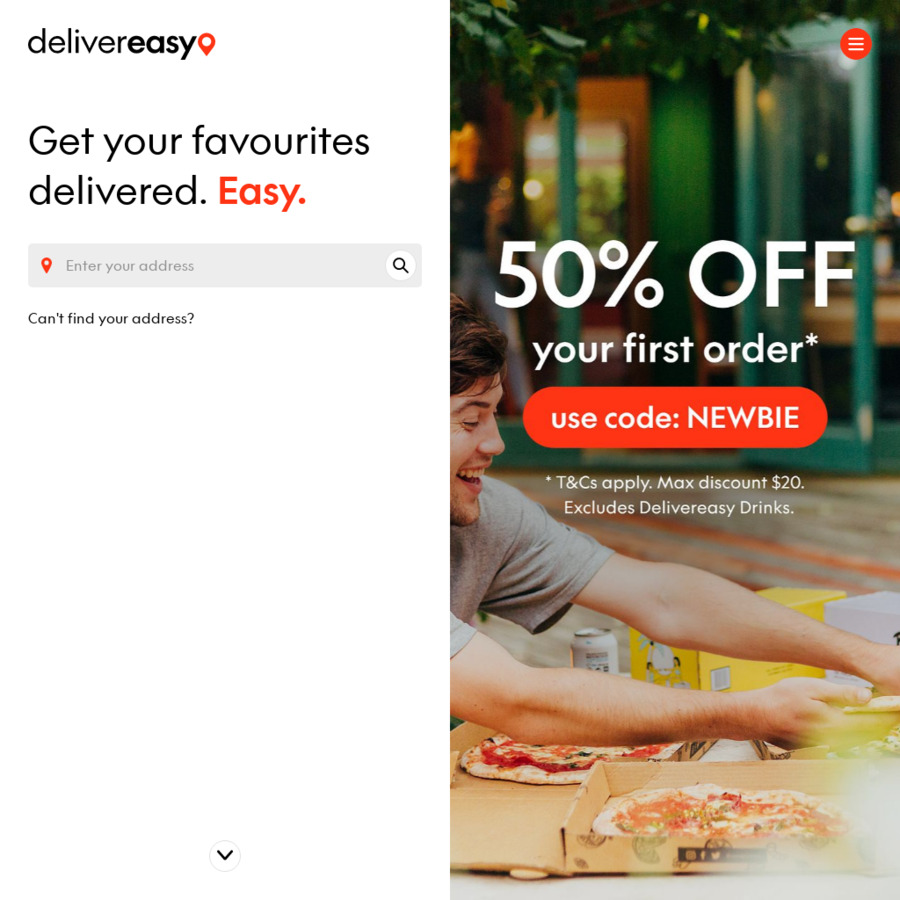 50% off Delivered Orders (Max Discount $20, Excludes Delivereasy Drinks ...