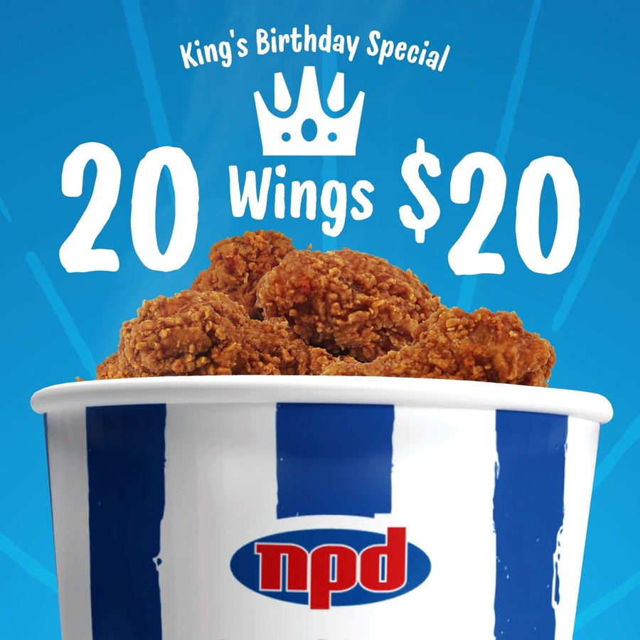 20 Wings for $20 @ NPD Refresh Cafe (South Island) - ChoiceCheapies