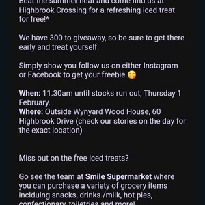 Free Ice Block (300 Available, Must Show that You Follow on Facebook or Instagram) @ Highbrook ...