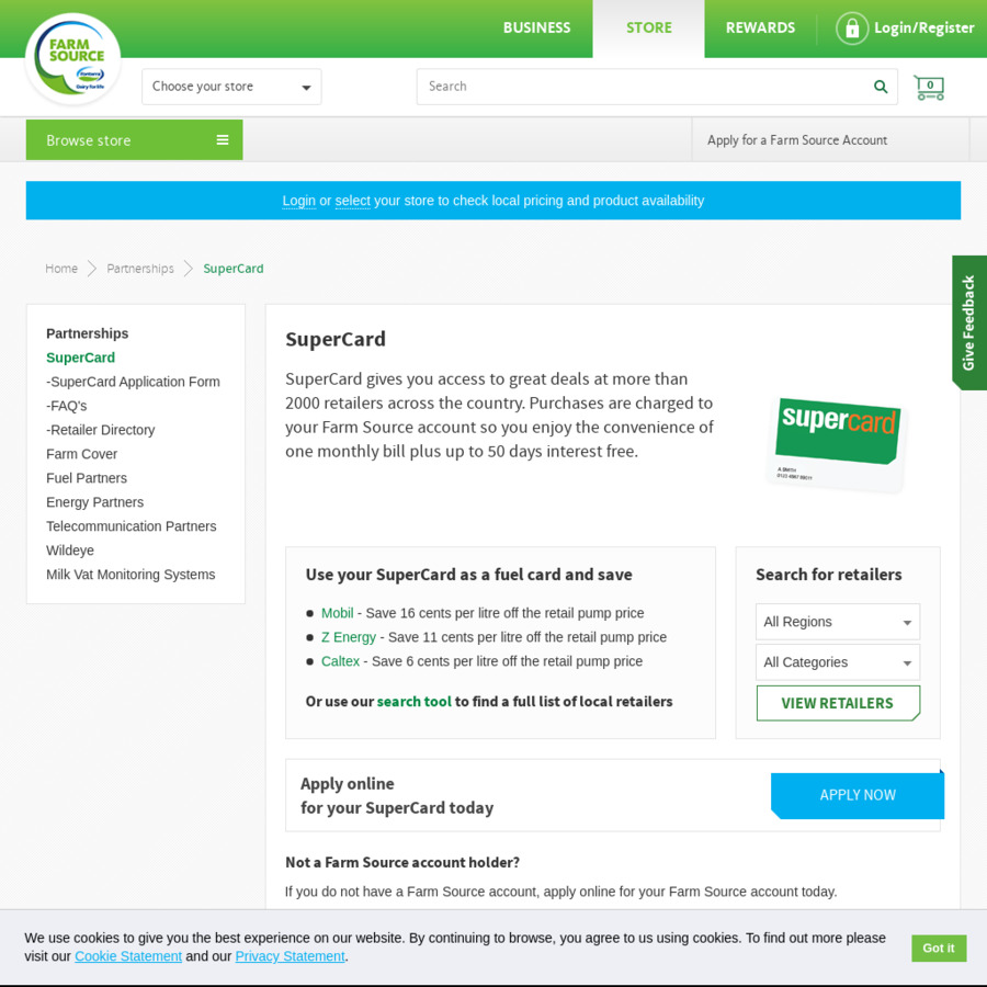 16c off Mobil Fuel with Farm Source Supercard - ChoiceCheapies