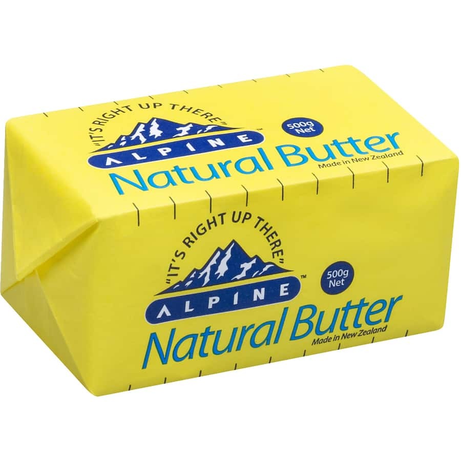 Alpine Butter 500g $4.90 @ Countdown - ChoiceCheapies