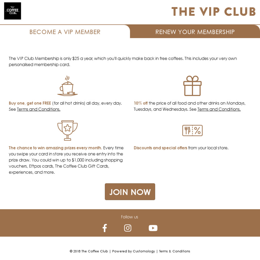Free 1 Year VIP Coffee Club Membership (Was $25) - ChoiceCheapies