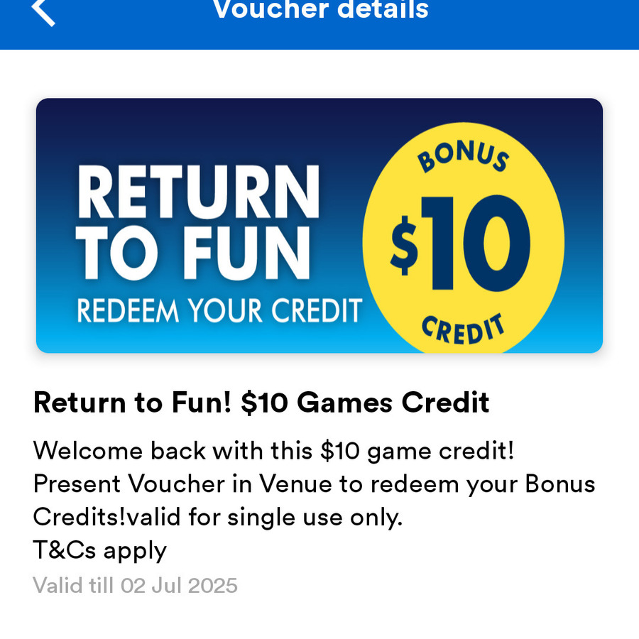 Free $10 Arcade Credit Voucher @ Timezone App - ChoiceCheapies