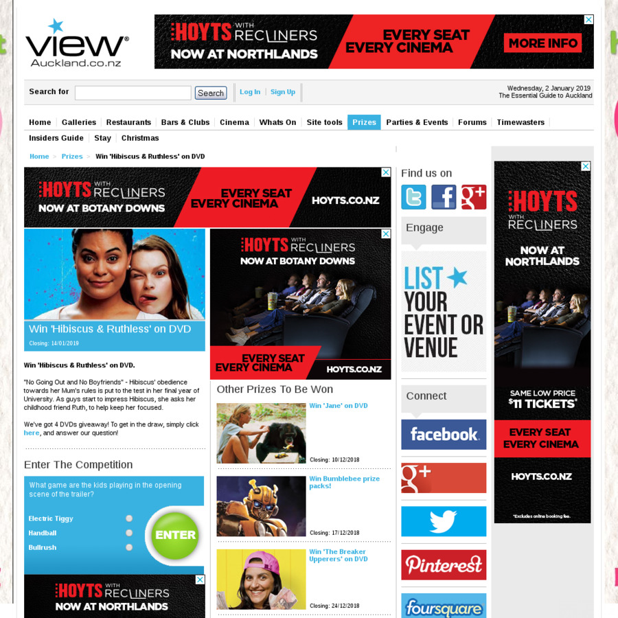 Win 1 of 4 copies of 'Hibiscus & Ruthless' on DVD from View Auckland ...