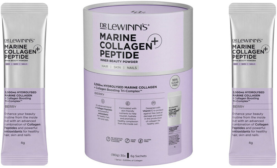 Win 1 of 2 Dr Lewinn’s Marine Collagen Peptide+ Inner Beauty Powder ...