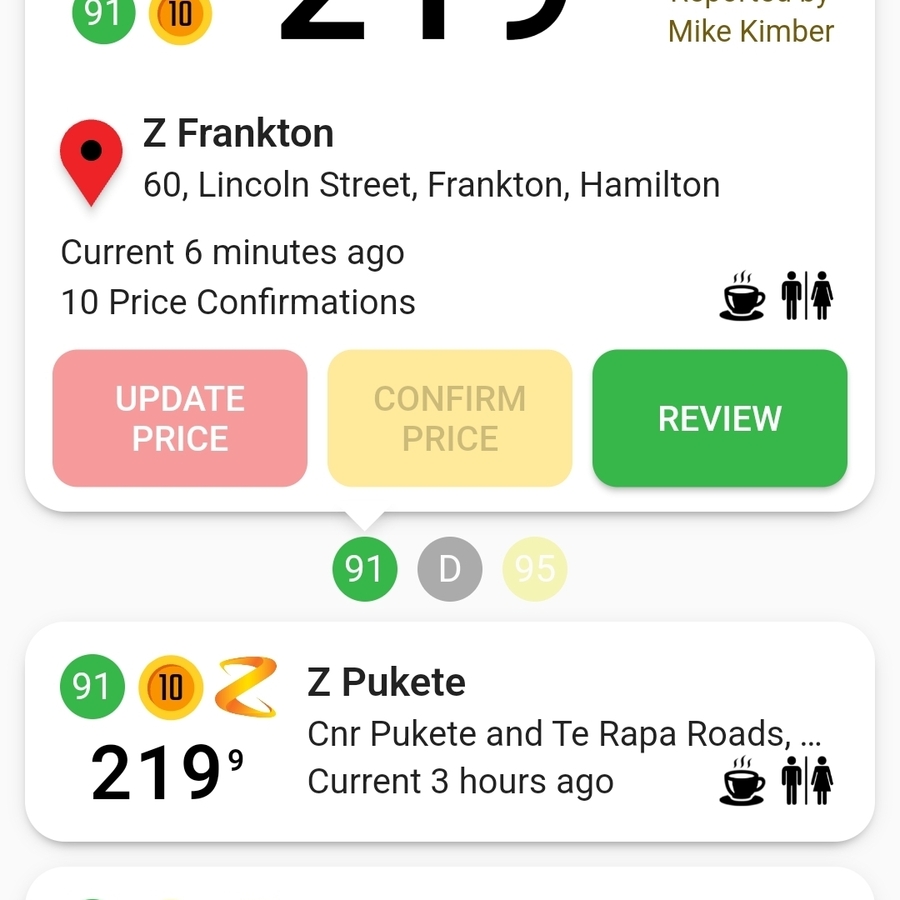 [Sharetank] 91: $2.19 Per Litre 95: $2.35 Per Litre @ Z, Hamilton ...
