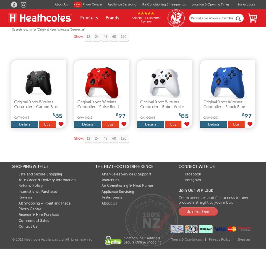 Xbox Wireless Controller (Carbon Black or Robot White) $85 @ Heathcotes ...