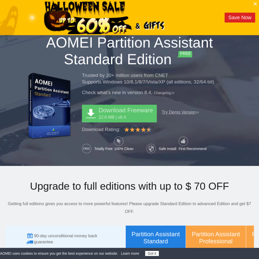 [PC] Free AOMEI Partition Assistant Professional Edition Version 8.4 ...